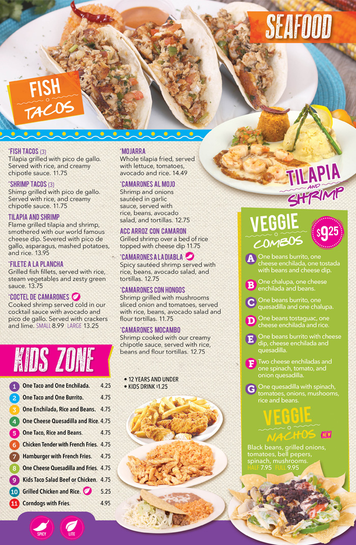 Menu – Monterrey Mexican Grill & Bar – Carrollton